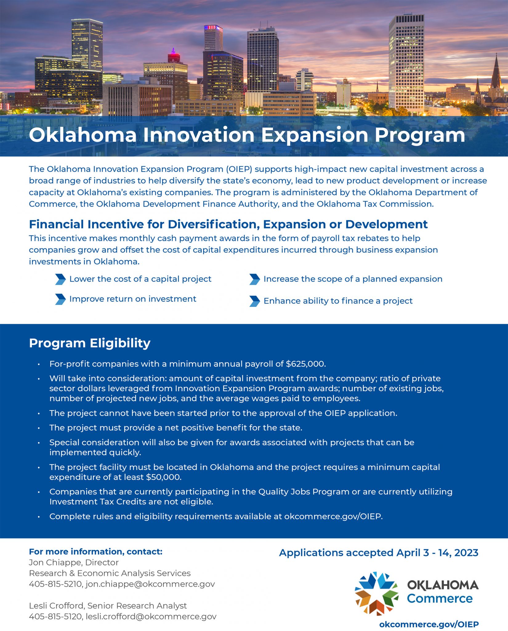 Brochures - Oklahoma Department of Commerce